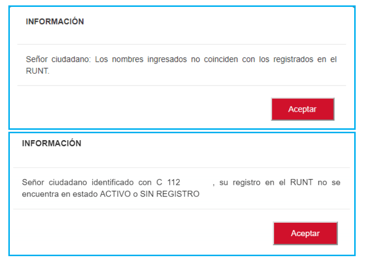 Cómo actualizar datos del RUNT por Internet