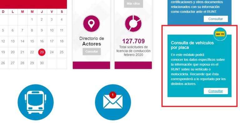 RUNT por placa: Consulta como acceder a los datos de tu vehículo