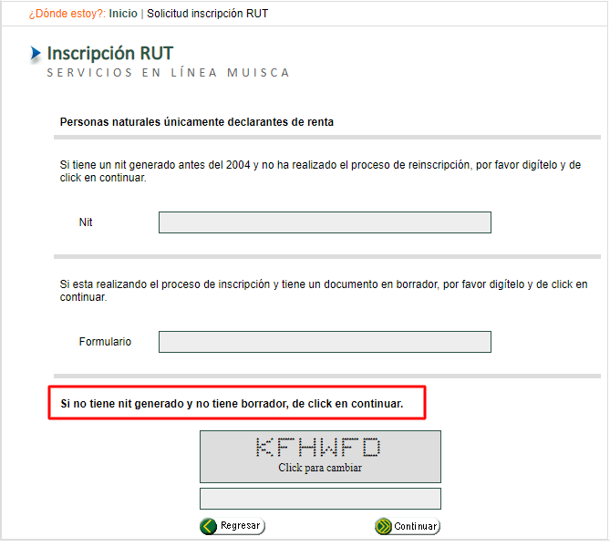 Cómo sacar el RUT por primera vez